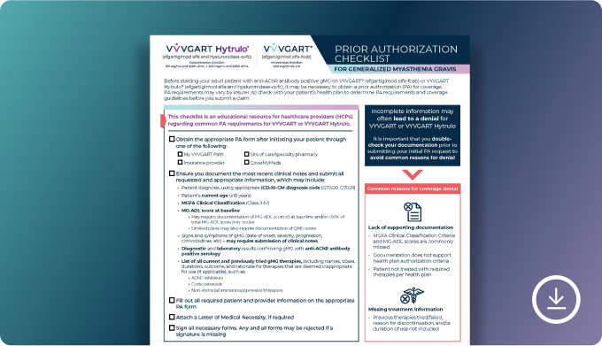 Access and Co-pay Assistance| VYVGART® Hytrulo & VYVGART®