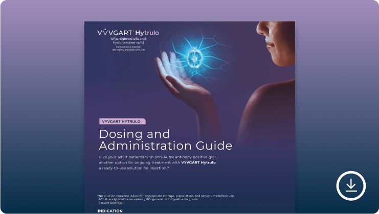 Tools for VYVGART® & VYVGART Hytrulo® videos and calculator